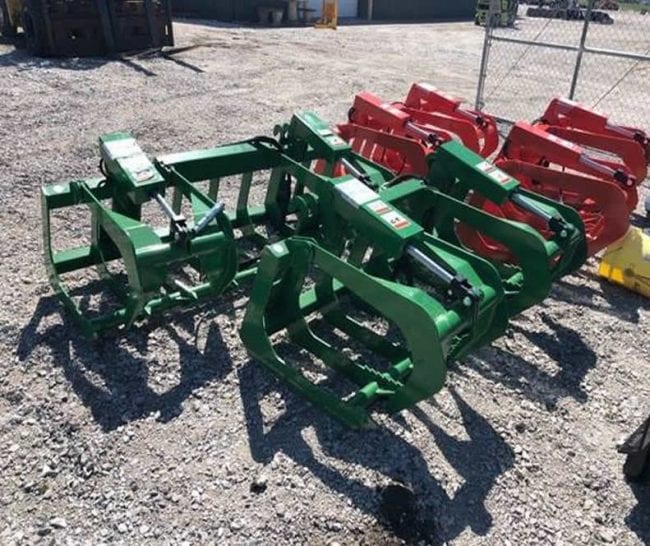 Compact Tractor Root Grapples – Green – forklifts